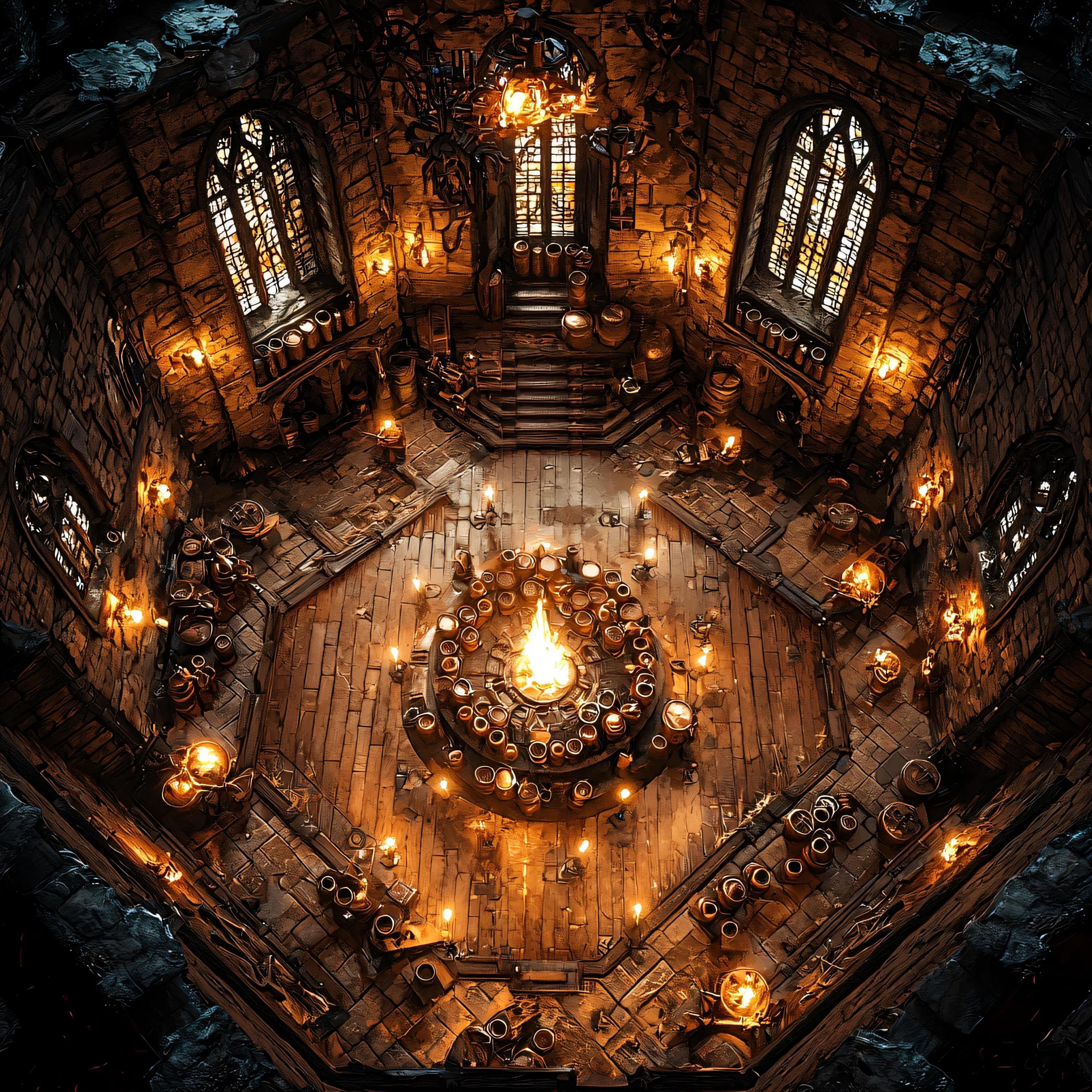 10 Shrine Battle Maps, Dnd Battle Map, Pathfinder, D&D, Battlemap ...