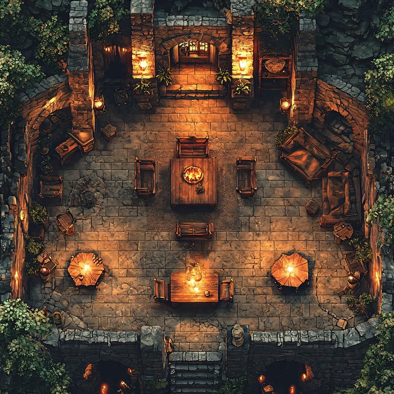 10 Guild Hall Battlemaps, Dnd Battlemap, Pathfinder, D&D, Dungeons and ...