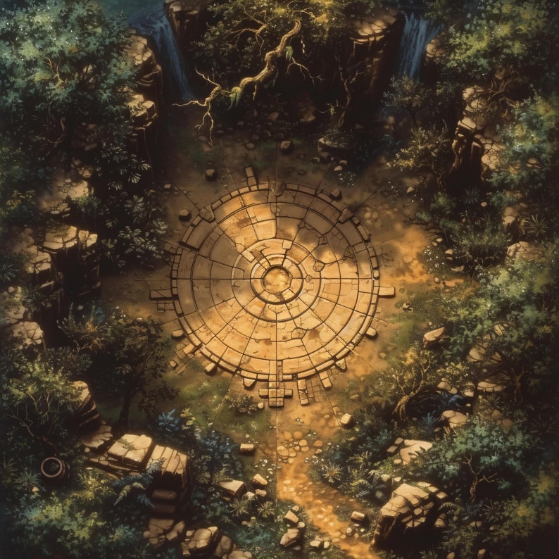 10 Druid Grove Maps, Pathfinder, D&D, Battlemap, Dungeons and Dragons ...