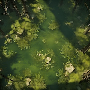 10 Swamp Battle Maps 2, Dnd Battle Map, Pathfinder, D&D, Battlemap ...