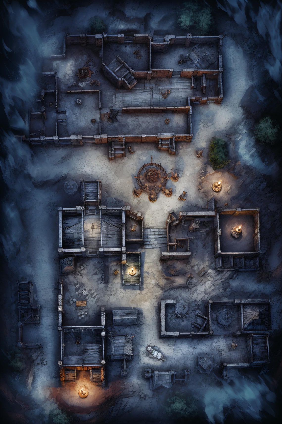 16 Haunted Battle Maps, Dnd Battlemap, Pathfinder, D&D, Battlemap, Dungeons and Dragons, Roll20 ...