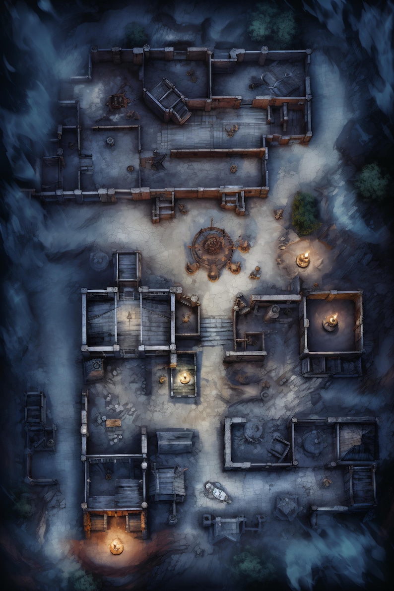 16 Haunted Battle Maps, Dnd Battlemap, Pathfinder, D&D, Battlemap ...