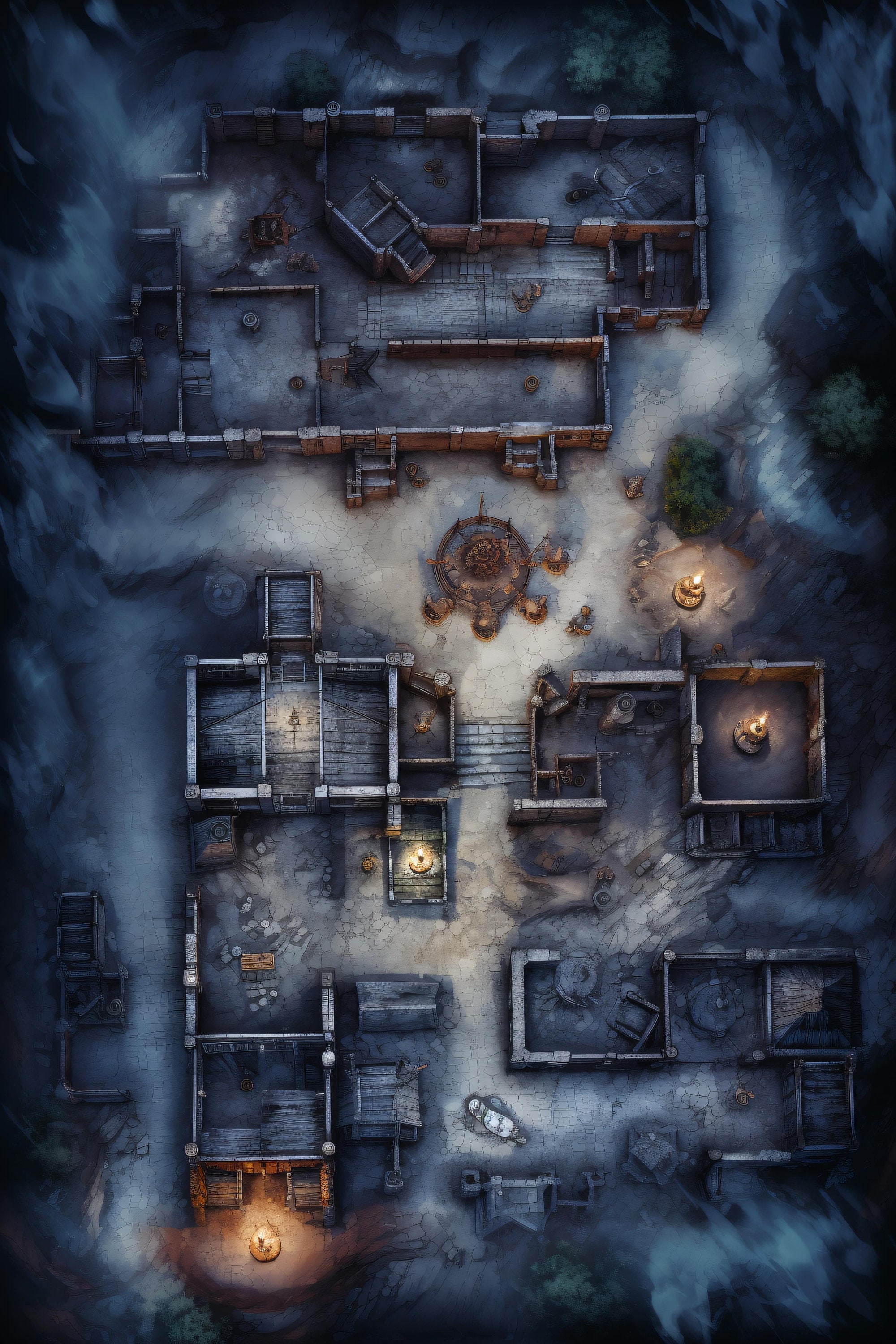 16 Haunted Battle Maps, Dnd Battlemap, Pathfinder, D&D, Battlemap ...