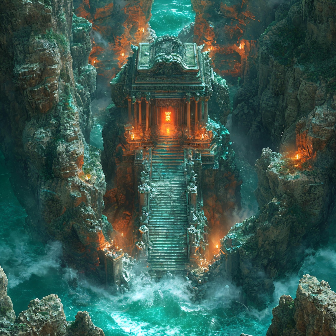 11 Water Temple Battle Maps, Golden Temple, Dnd Battle Map, Pathfinder ...