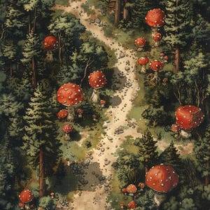 10 Gridless Forest Shrine Battle Maps | VTT Pack for Dnd, Pathfinder ...