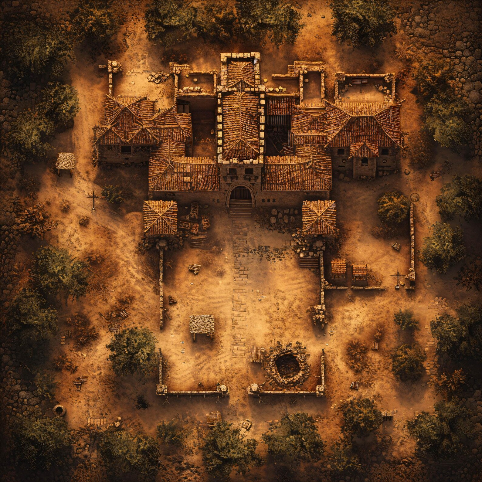 10 Badlands Town Battlemaps, Dnd Battle Map, Pathfinder, D&D, Battlemap ...