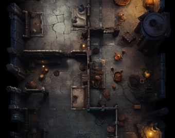 Ice Labyrinth Battle Map, Dnd Battle Map, D&D, Battlemap, Dungeons and ...