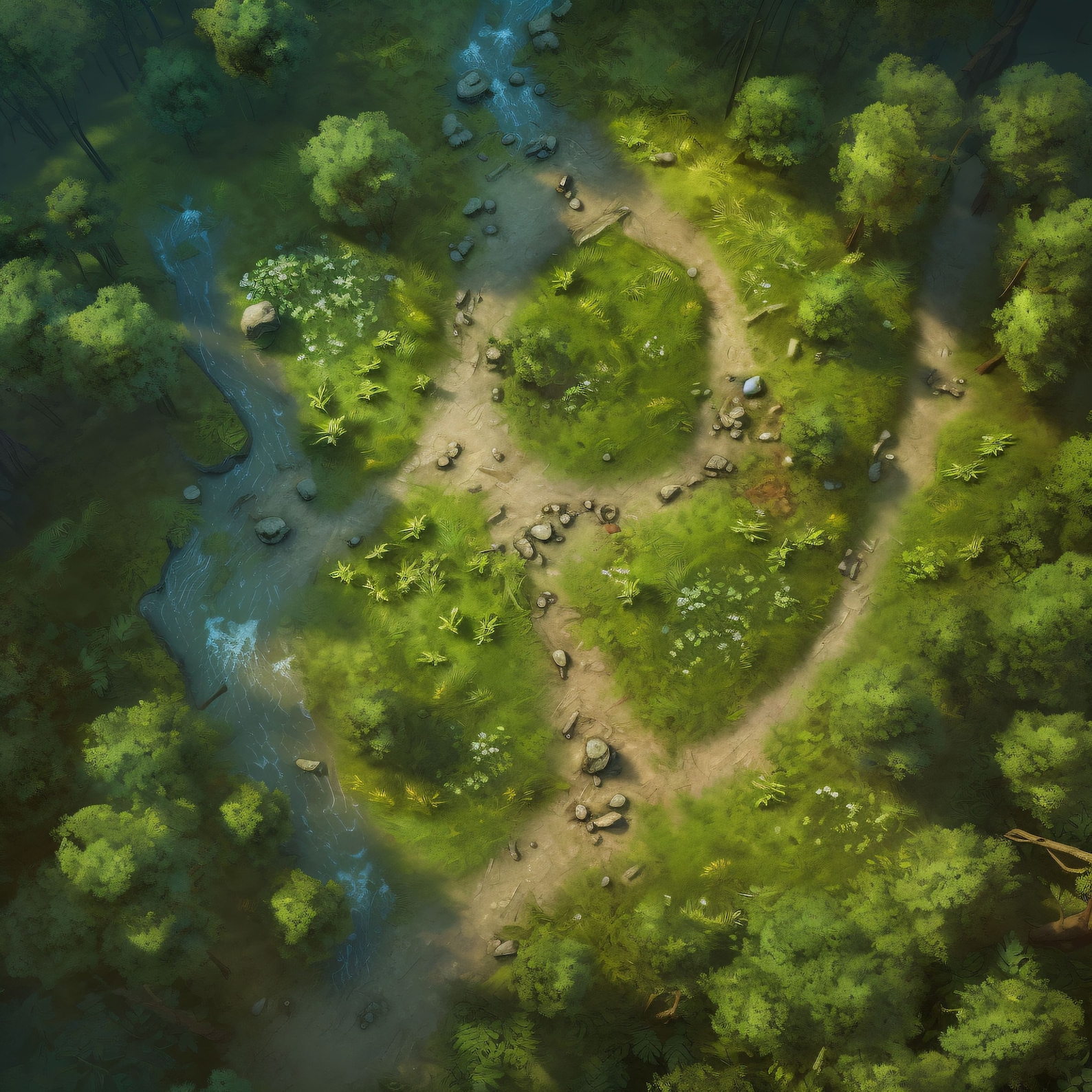 10 Forest Battle Maps, Dnd Battle Map, Pathfinder, D&D, Battlemap, Dungeons and Dragons, Roll20 ...