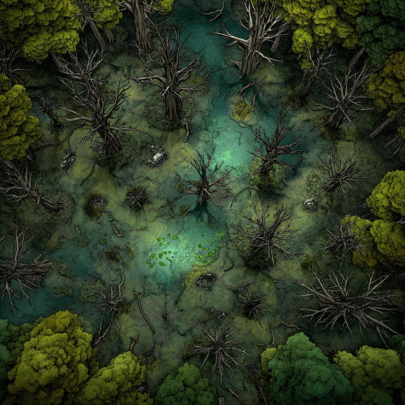 10 Gridless Rotting/ruined Battle Maps | VTT Pack for Dnd, Pathfinder ...