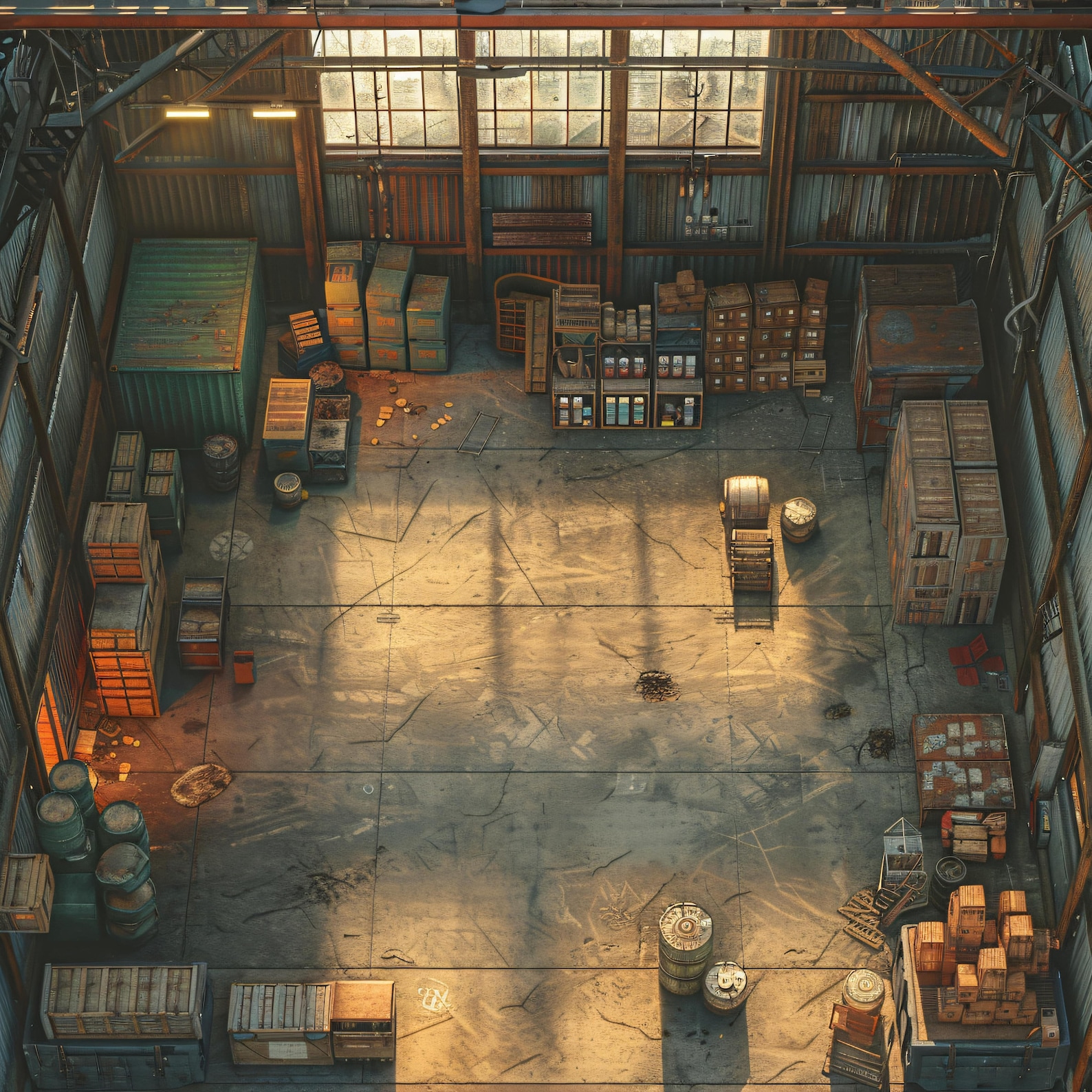 10 Cyberpunk Docks/warehouses Battlemaps, Sci Fi, Cyberpunk, D&D ...
