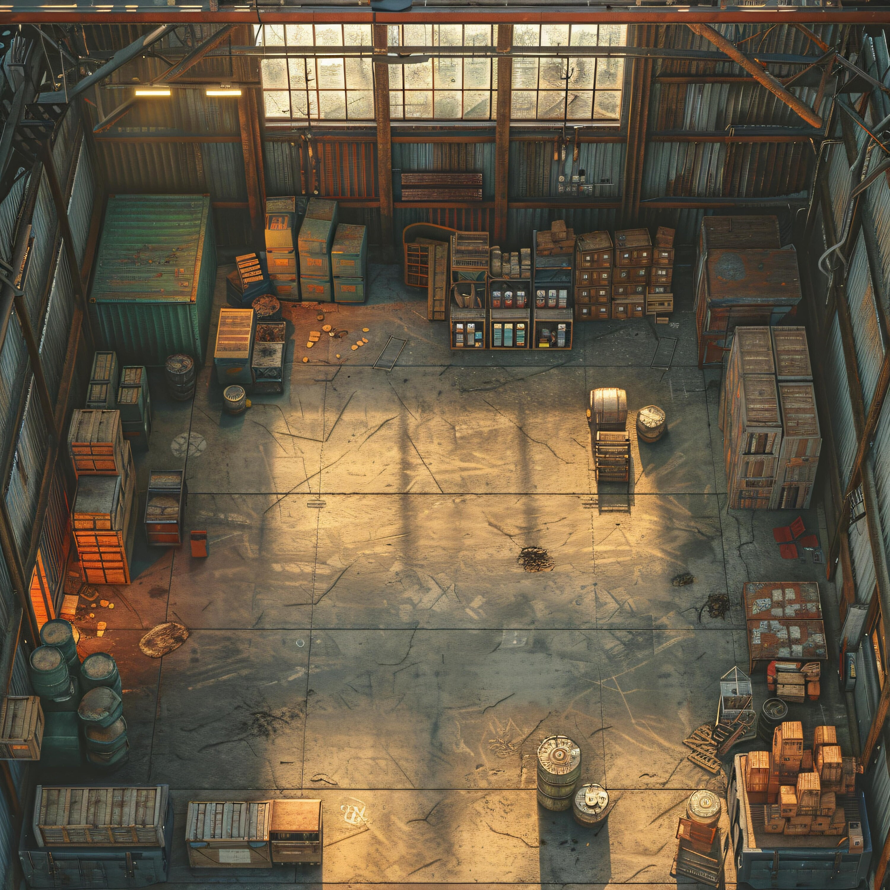 10 Cyberpunk Docks/warehouses Battlemaps, Sci Fi, Cyberpunk, D&D ...