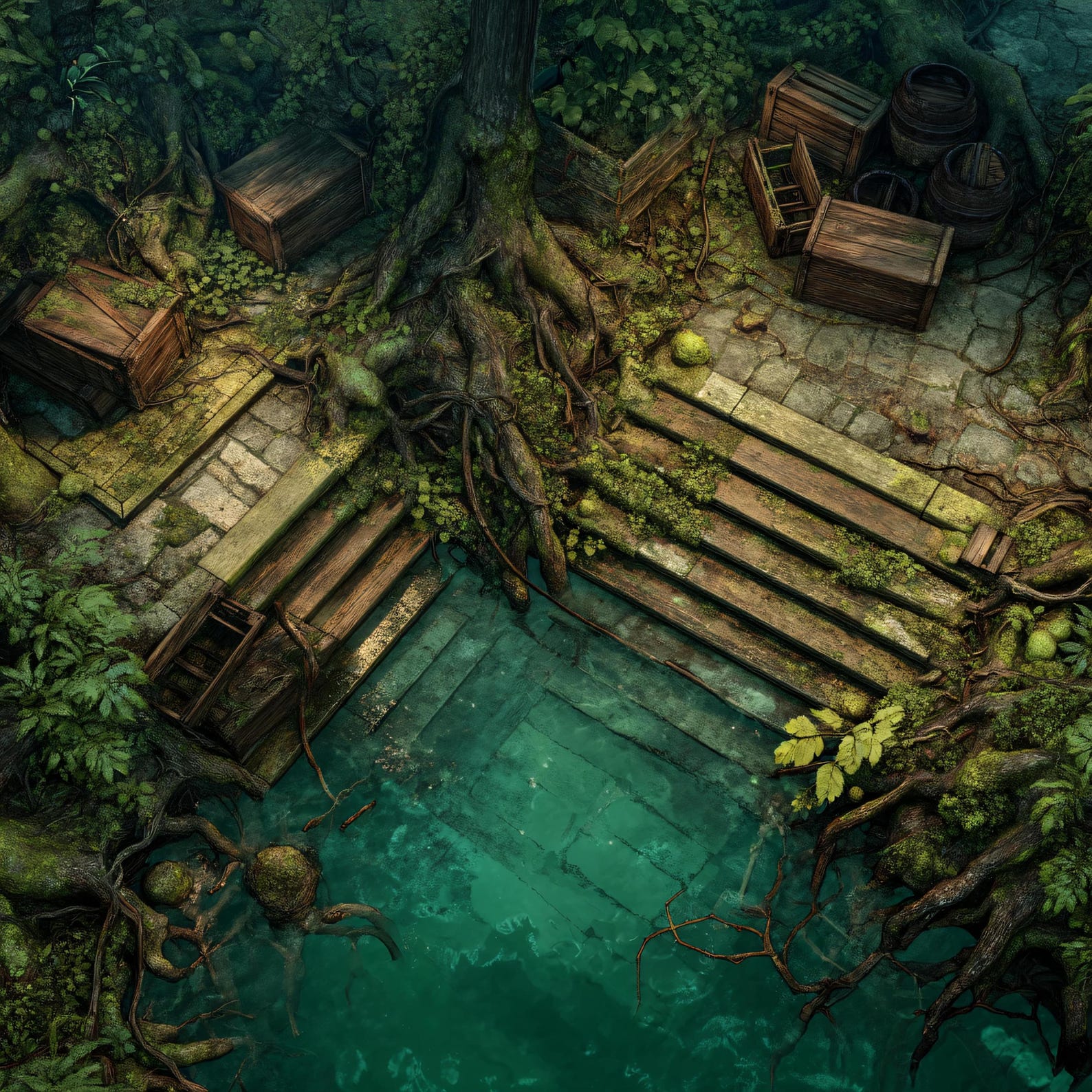 10 Gridless Jungle Expedition Battle Maps | VTT Pack for Dnd ...