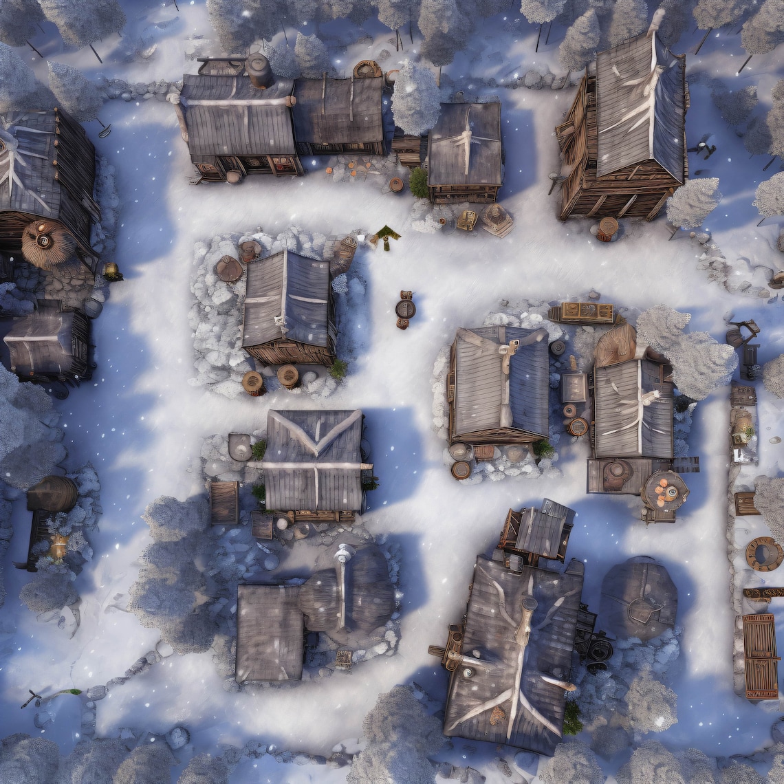 11 Snow/ice Battlemaps, Dnd Battle Map, Pathfinder, D&D, Battlemap, Dungeons and Dragons, Roll20 ...