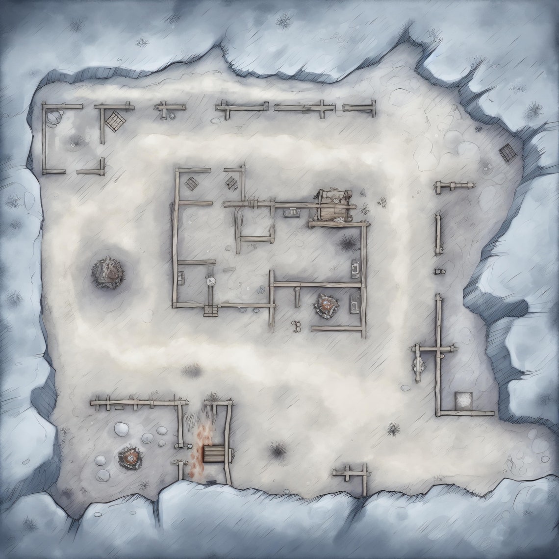 10 Hideout Battle Maps, Dnd Battle Map, Pathfinder, D&D, Battlemap ...