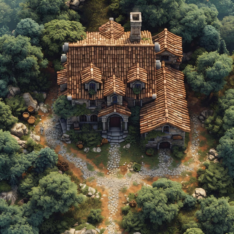 10 Abandoned Town Battle Maps, Dnd, Pathfinder, D&D, Battlemap ...