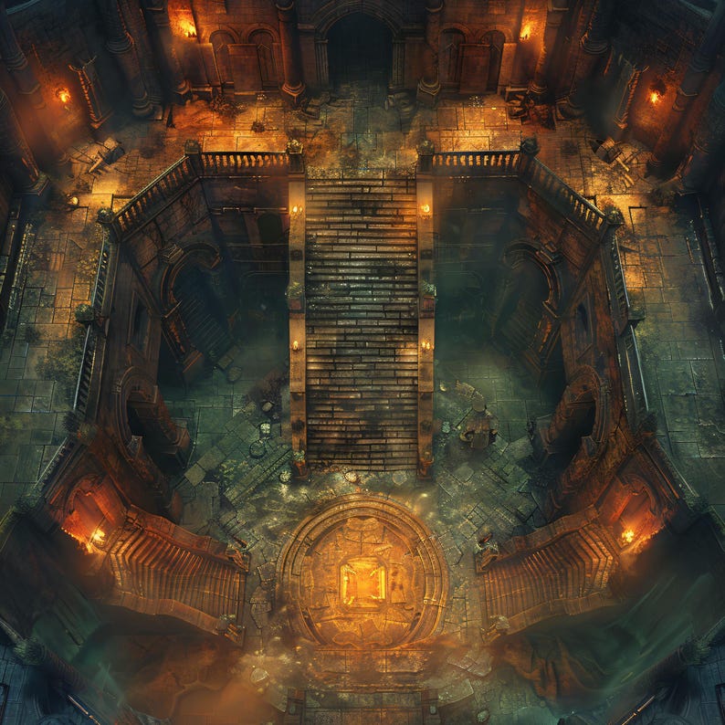 10 Horror Battle Maps, Dnd, Pathfinder, D&D, Battlemap, Dungeons and ...