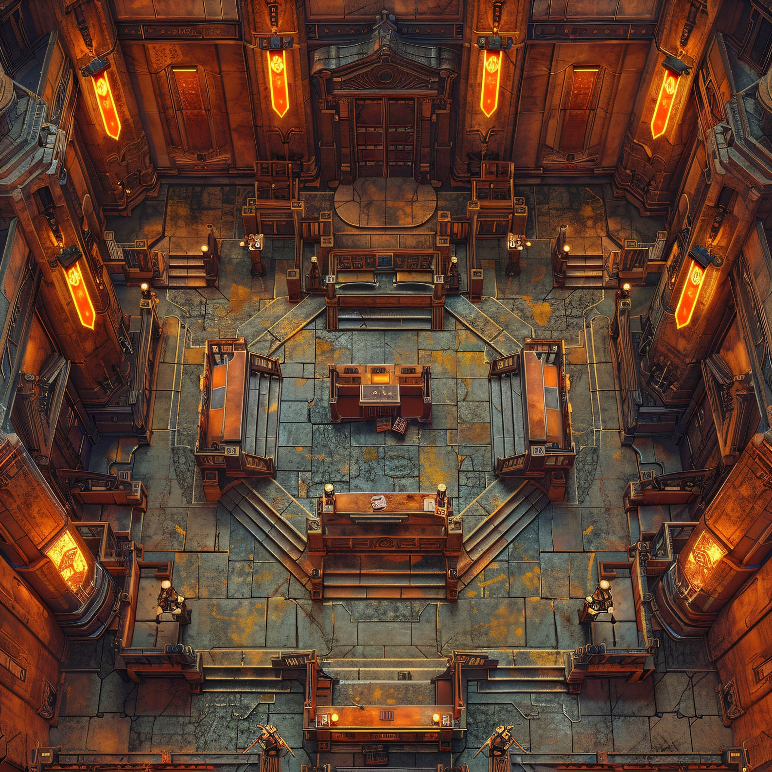 10 Court/jail Battle Maps, Battle Map, Pathfinder, D&D, Battlemap ...