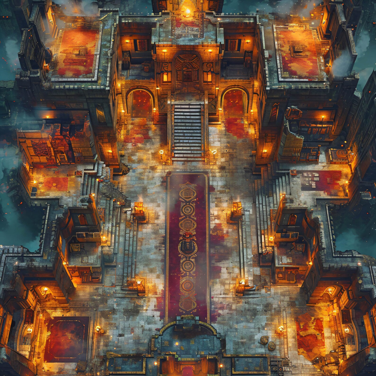 20 Dwarven Stronghold Battle Maps and 20 Grey Blueprints, Dnd Battlemap ...