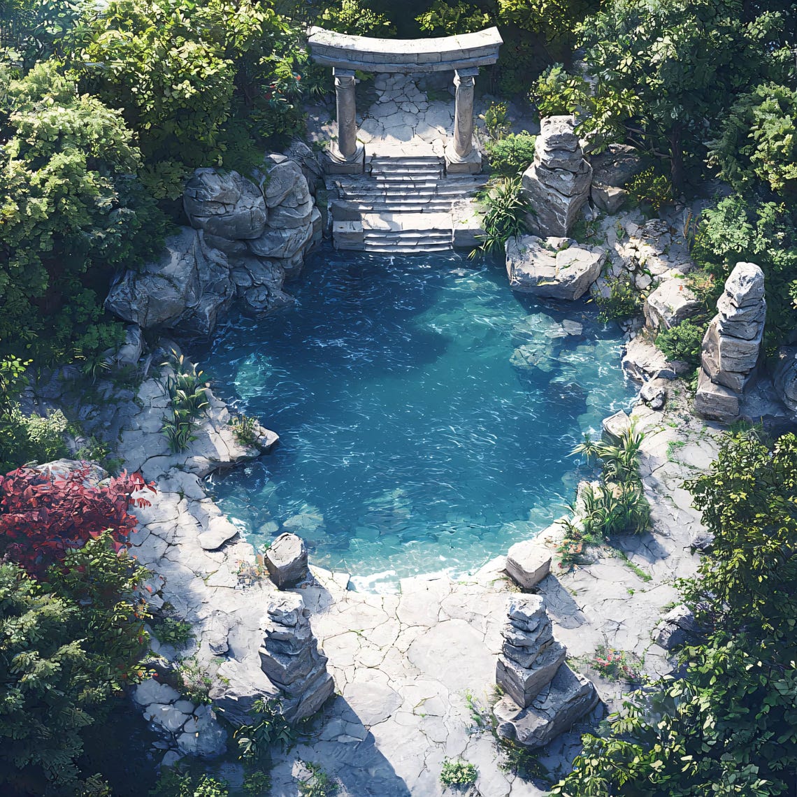 10 Shrine Battle Maps, Dnd Battle Map, Pathfinder, D&D, Battlemap ...