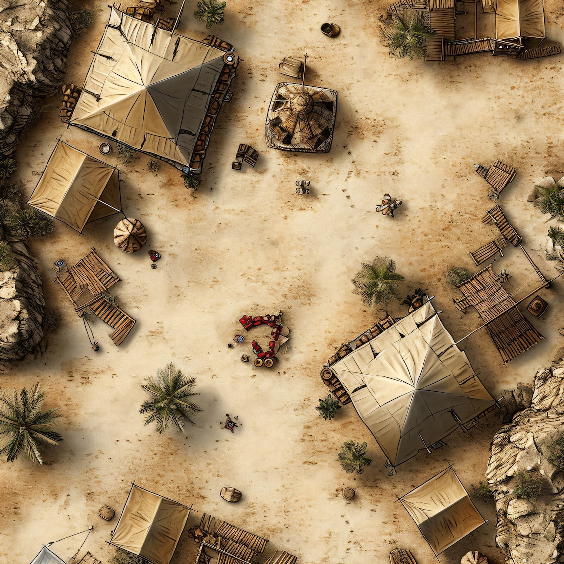 10 Camp Maps 2, Dnd Battle Map, Pathfinder, D&D, Battlemap, Dungeons ...