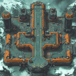 10 Cyberpunk Winter Battlemaps, Sci Fi, Dnd Battle Map, Cyberpunk, D&D ...