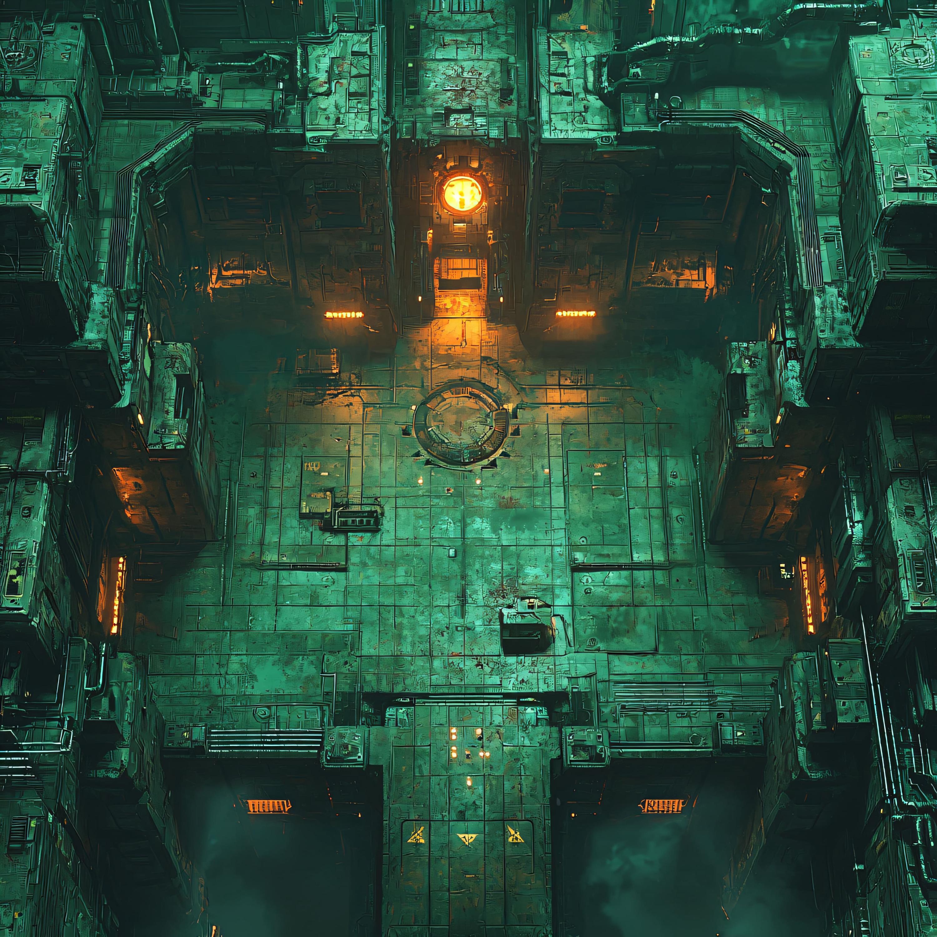 10 Cyberpunk Cavern Battlemaps, Sci Fi, Cyberpunk, Battle Map, D&D ...