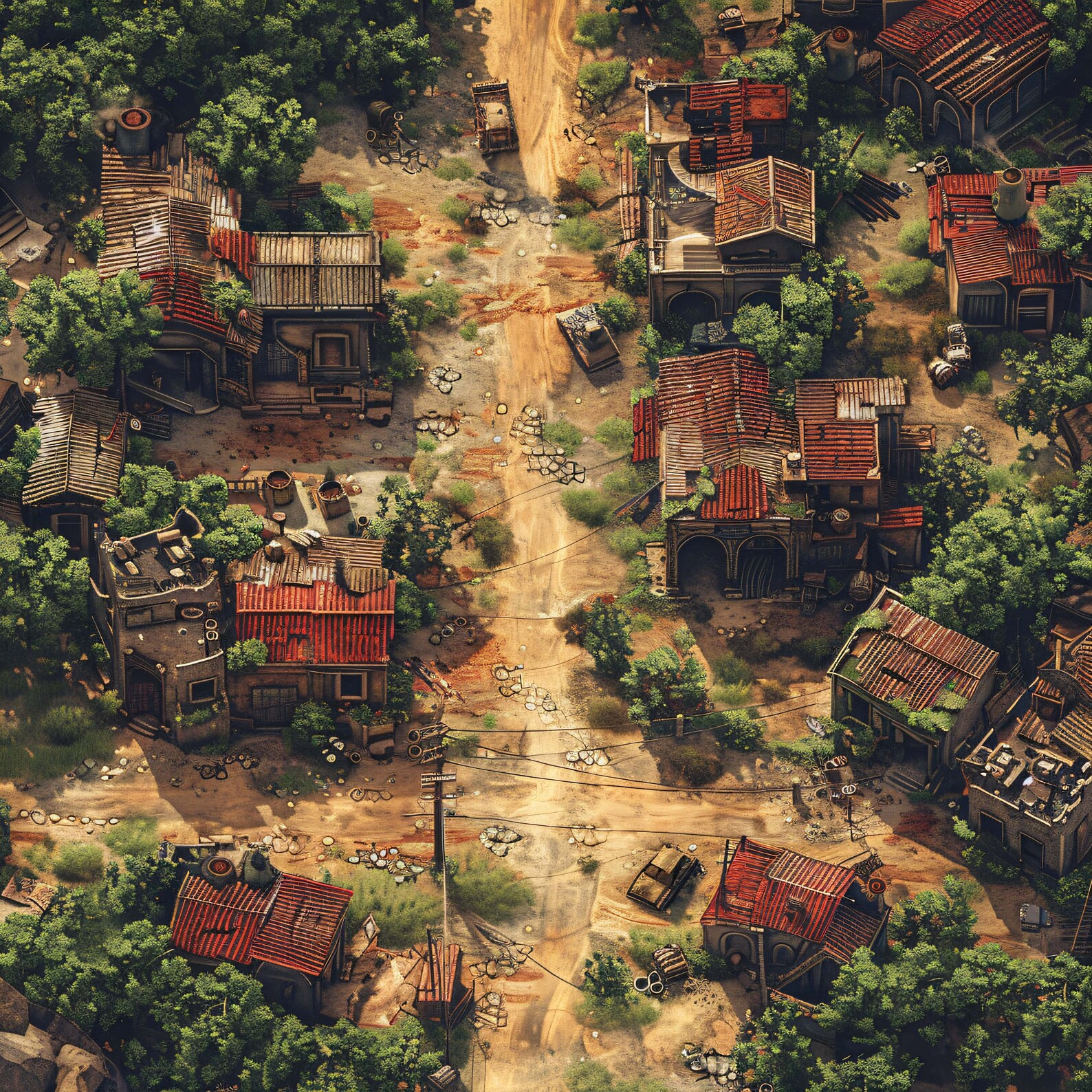 10 Cyberpunk Outlands Battlemaps, Sci Fi, Dnd Battle Map, Cyberpunk, D ...