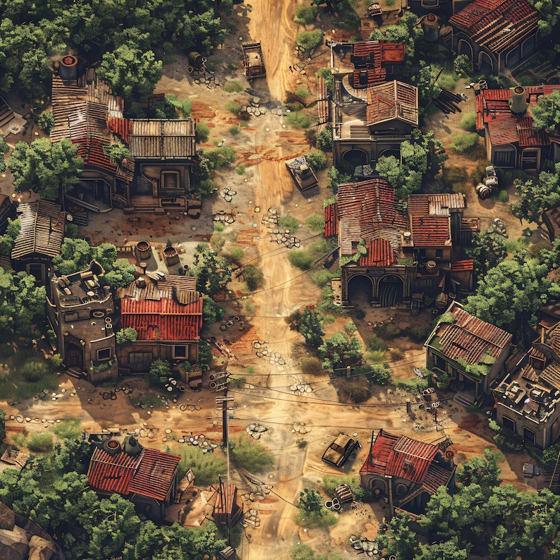 10 Cyberpunk Outlands Battlemaps, Sci Fi, Dnd Battle Map, Cyberpunk, D ...