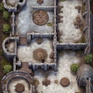 13 Castle Battle Maps, Dnd Battle Map, Pathfinder, D&D, Battlemap ...