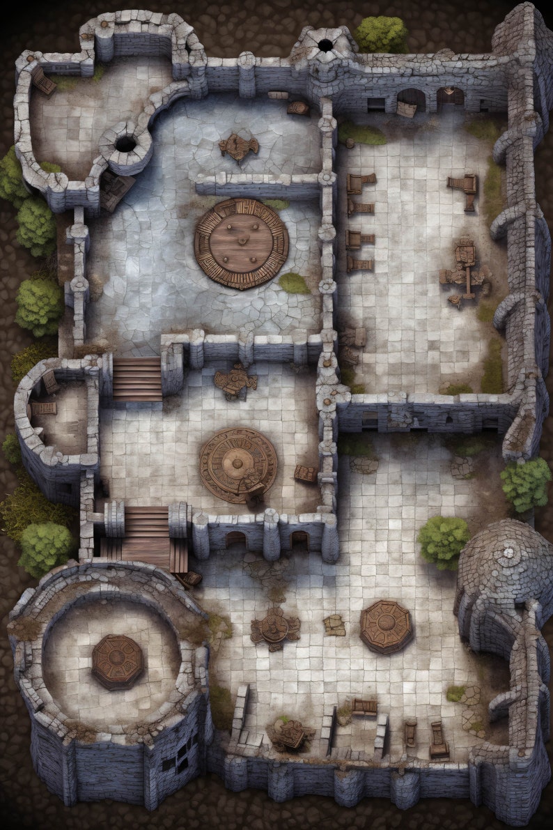 13 Castle Battle Maps Dnd Battle Map Pathfinder D&D - Etsy UK