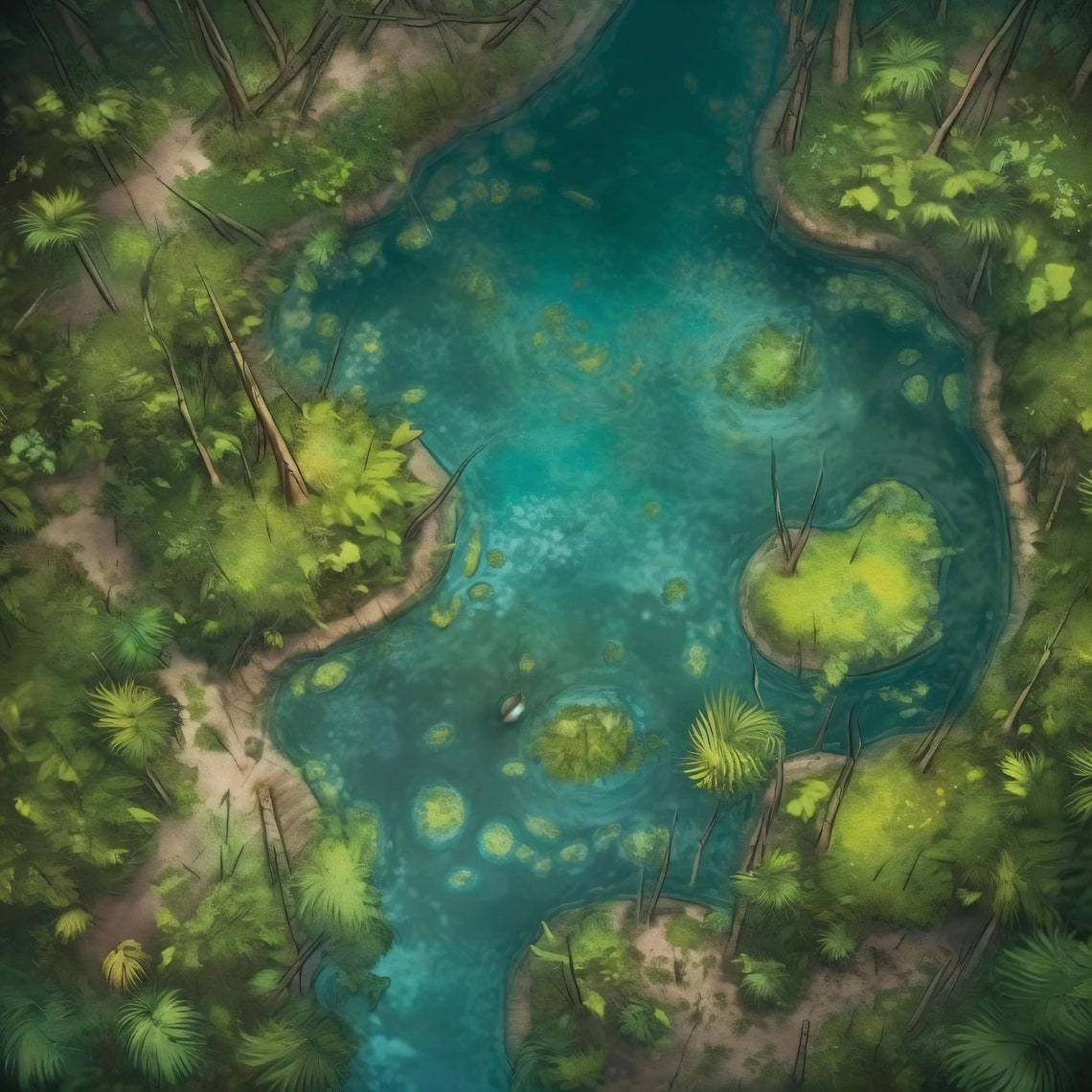 10 Swamp Battle Maps, Dnd Battle Map, Pathfinder, D&D, Battlemap, Dungeons and Dragons, Roll20 ...