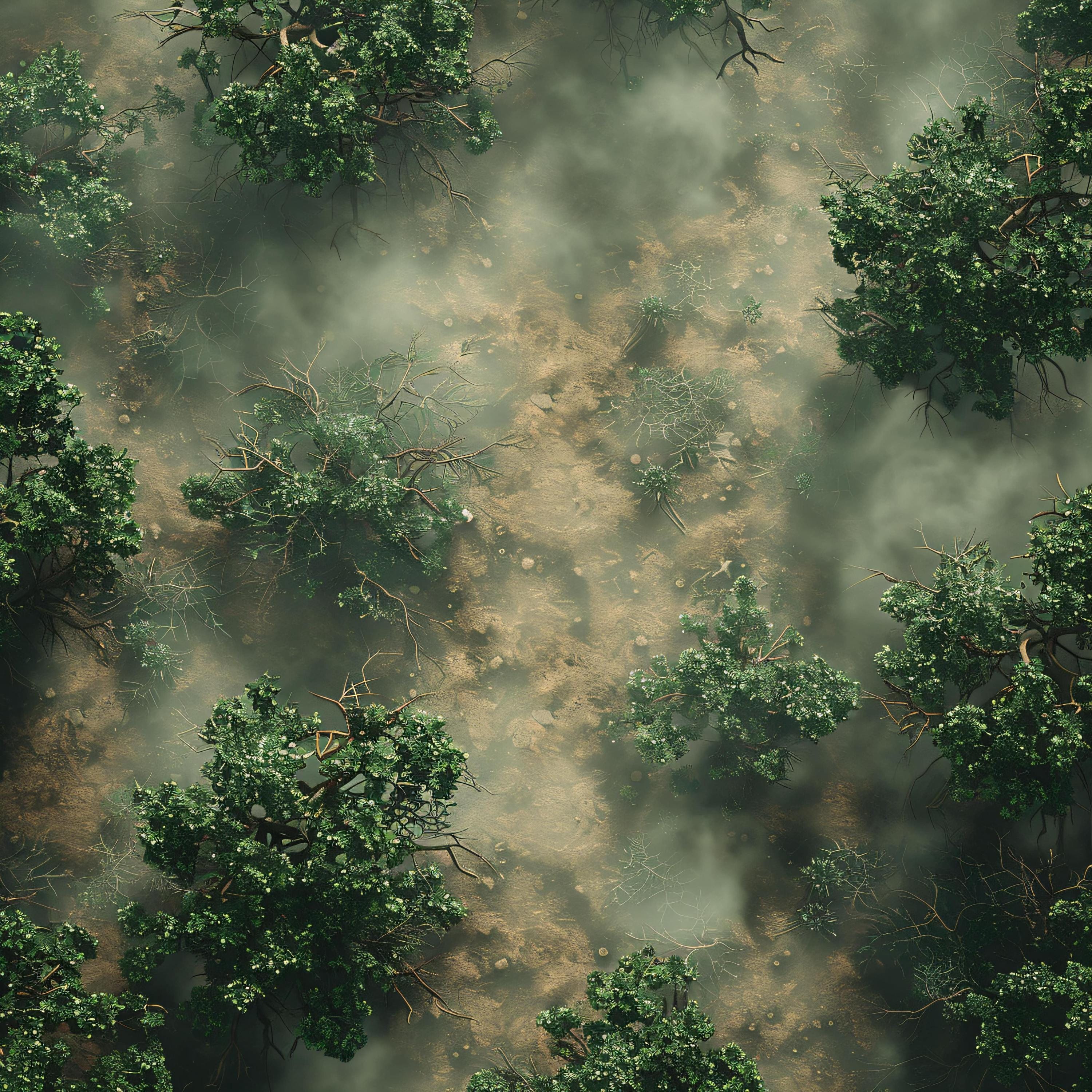 10 Gridless Forest Shrine Battle Maps | VTT Pack for Dnd, Pathfinder ...