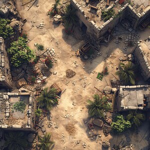 10 Badlands Town Battlemaps, Dnd Battle Map, Pathfinder, D&D, Battlemap ...