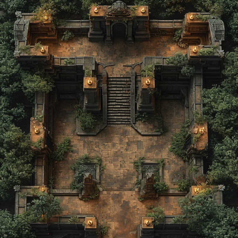 10 Forest Shrine Battle Maps, Dnd Battlemap, Pathfinder, D&D, Dungeons ...