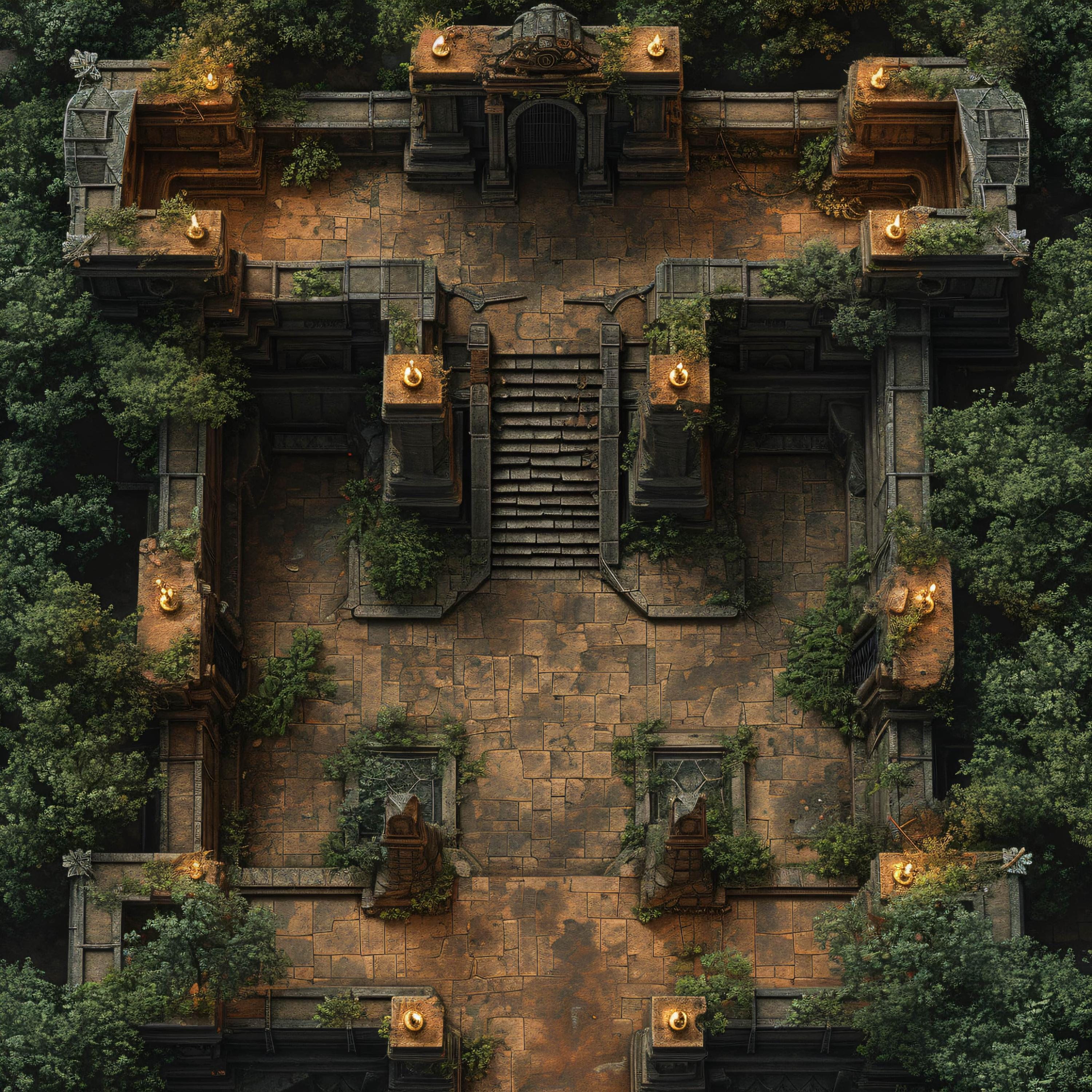 10 Forest Shrine Battle Maps, Dnd Battlemap, Pathfinder, D&D, Dungeons ...