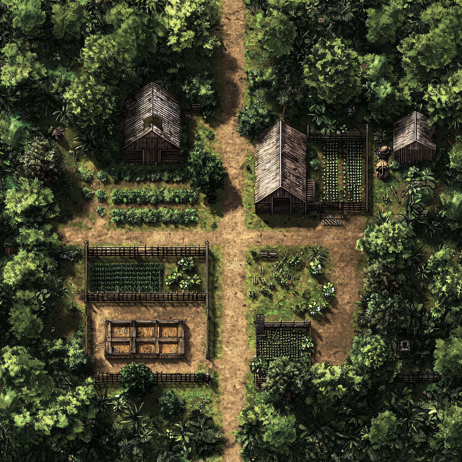 10 Gridless Farming Maps Battle Maps | VTT Pack for Dnd, Pathfinder ...