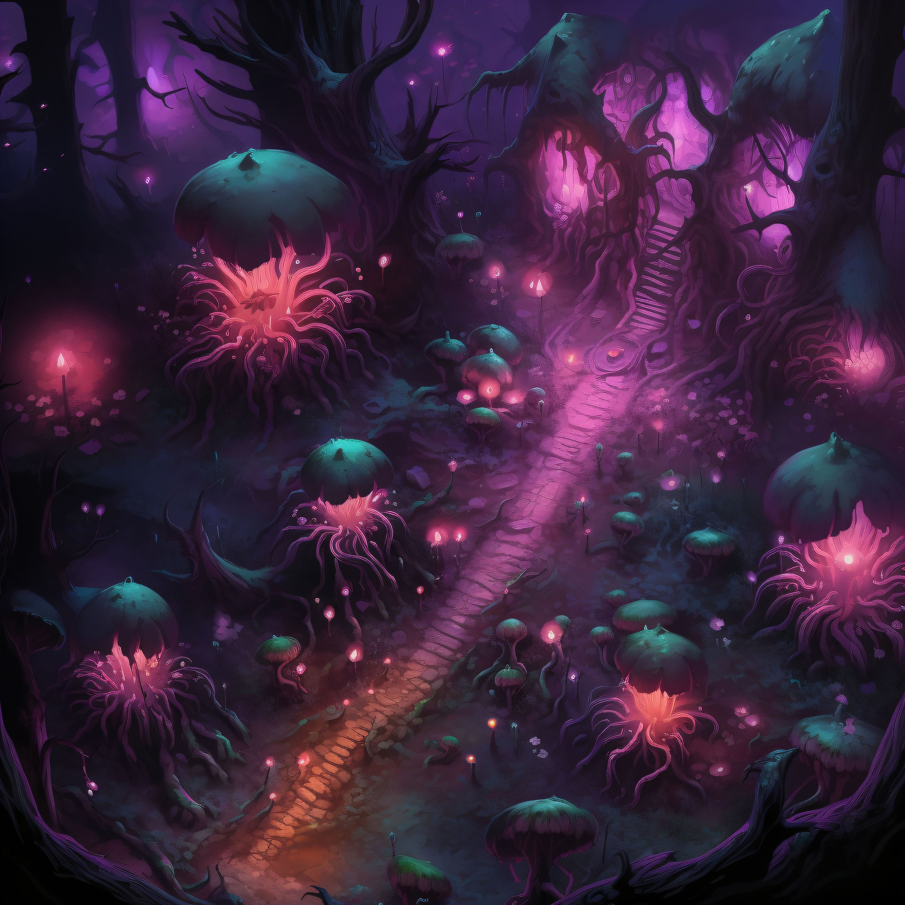 10 Feywild Battle Maps, Dnd Battle Map, Pathfinder, D&D, Battlemap ...