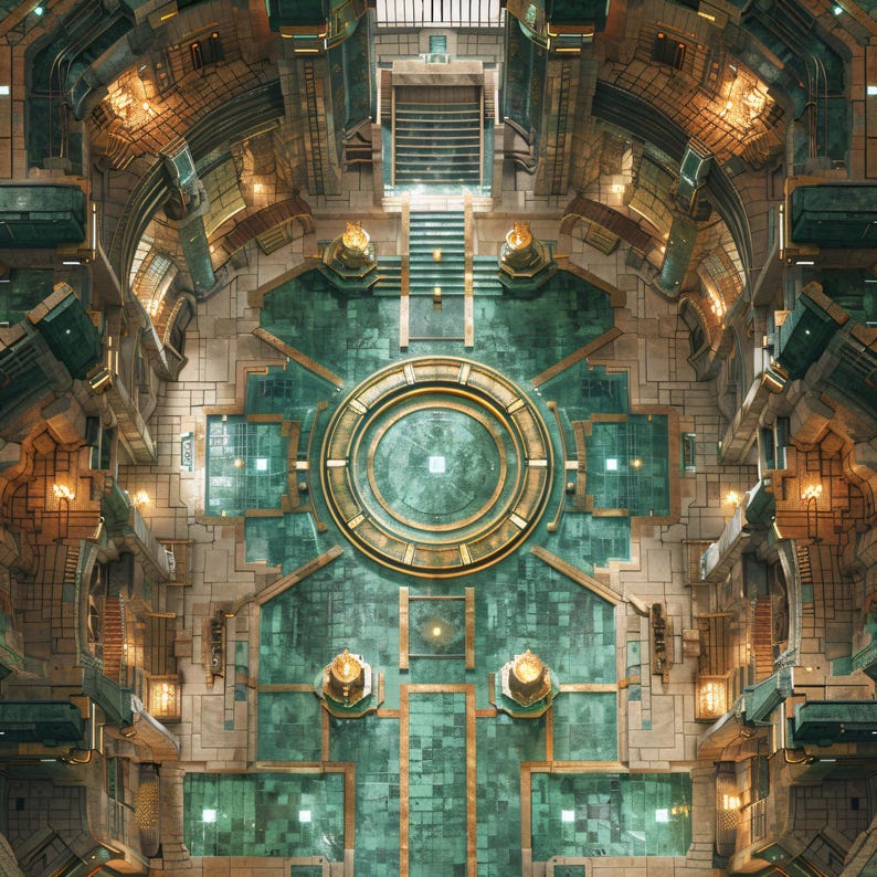 10 Serene Temple Battlemaps, Pathfinder, D&D, Battlemap, Dungeons and ...