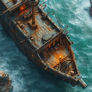 10 Ships and Docks Battle Maps, Dnd, Pathfinder, D&D, Battlemap ...