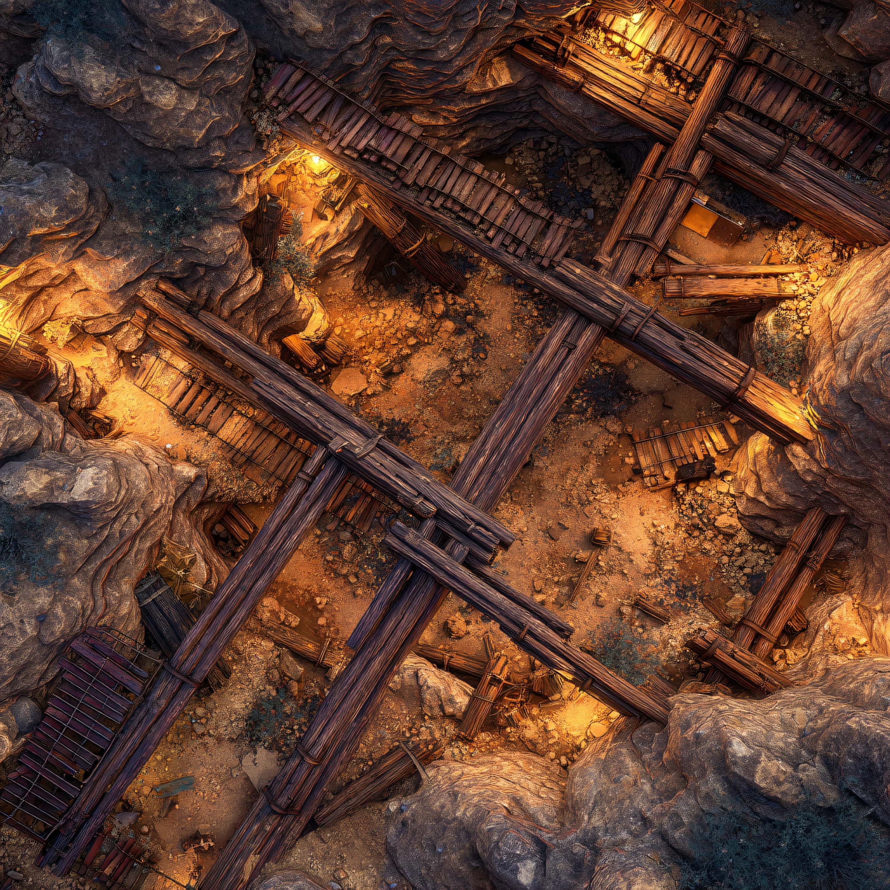 10 Gridless Mine Battle Maps | VTT Pack for Dnd, Pathfinder & Ttrpgs ...