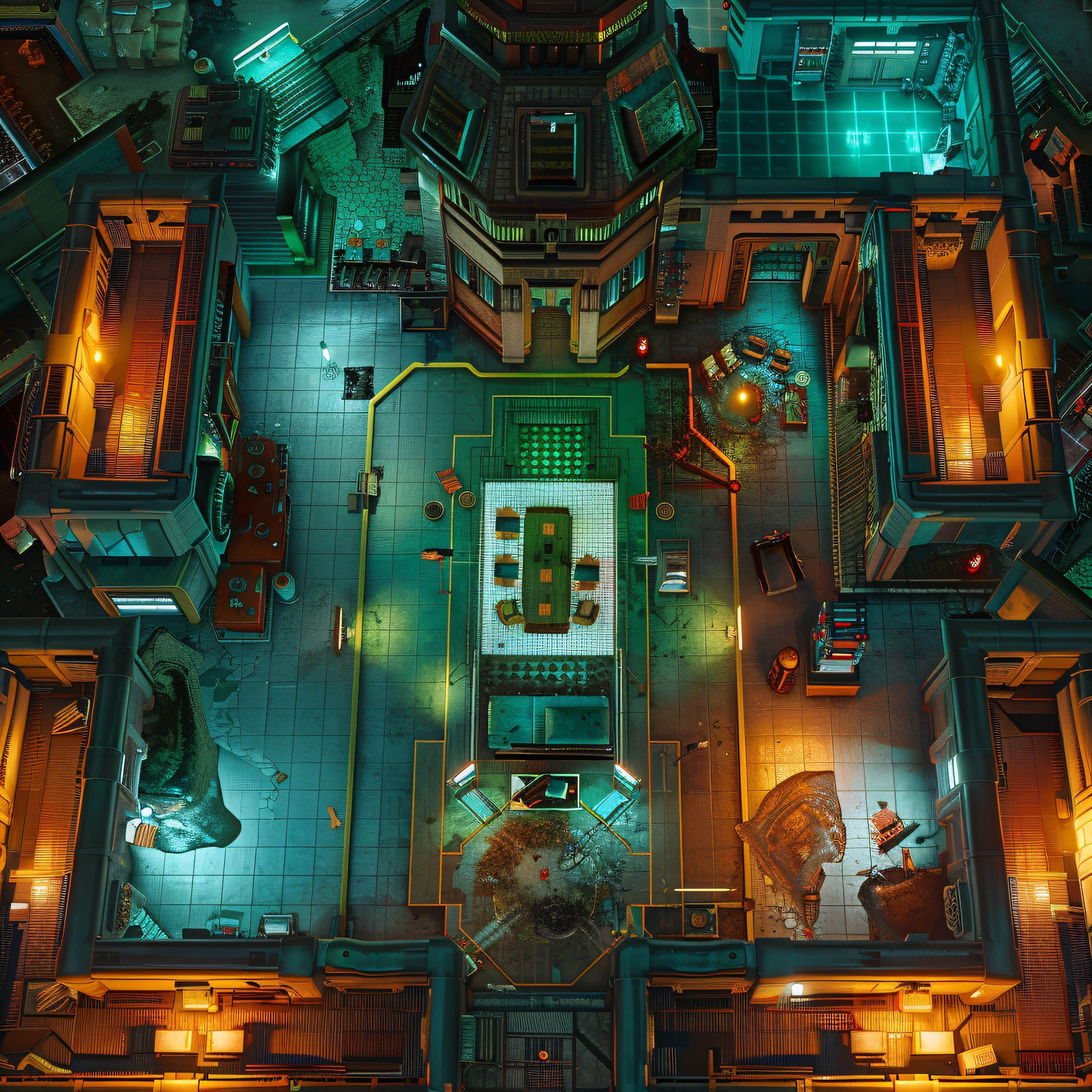 10 Gridless Cyberpunk Lab Battlemaps | VTT Pack for Shadowrun ...