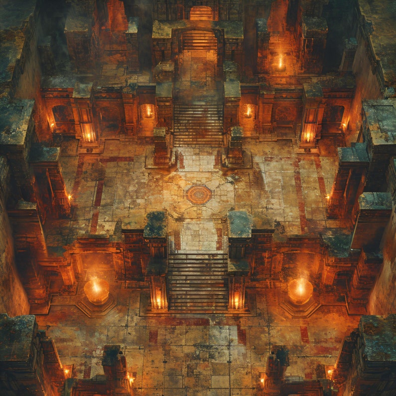 10 Strategic Fort Battle Maps, Dnd, Pathfinder, D&D, Battlemap ...