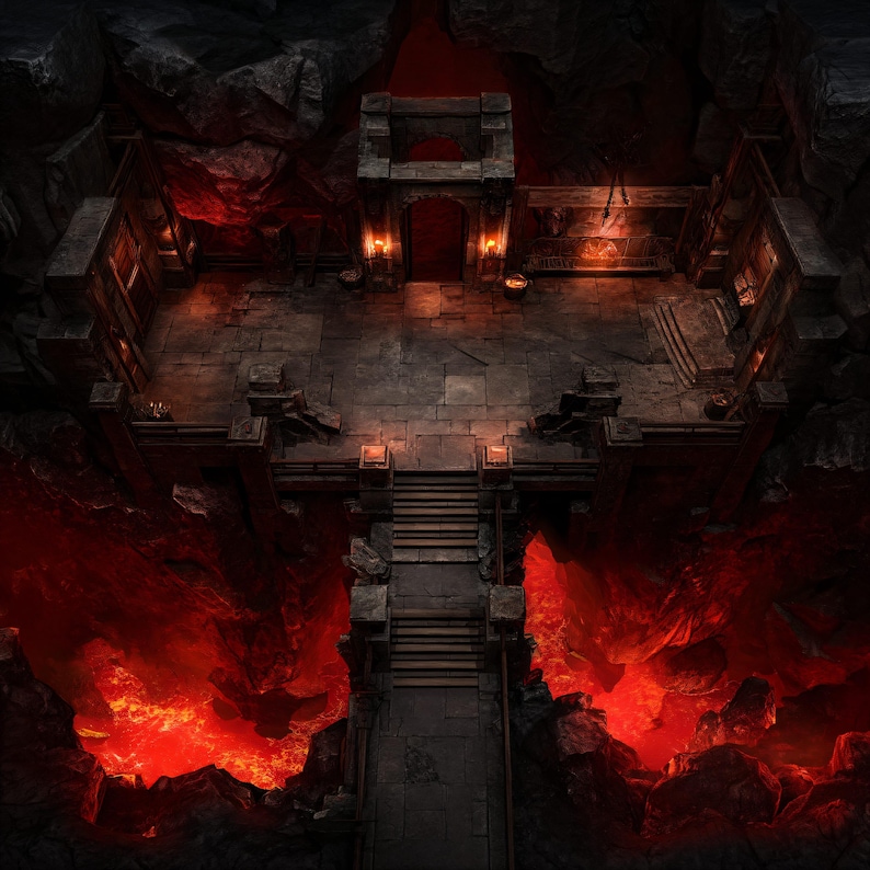10 Gridless Dark Places Battle Maps | VTT Pack for Dnd, Pathfinder ...