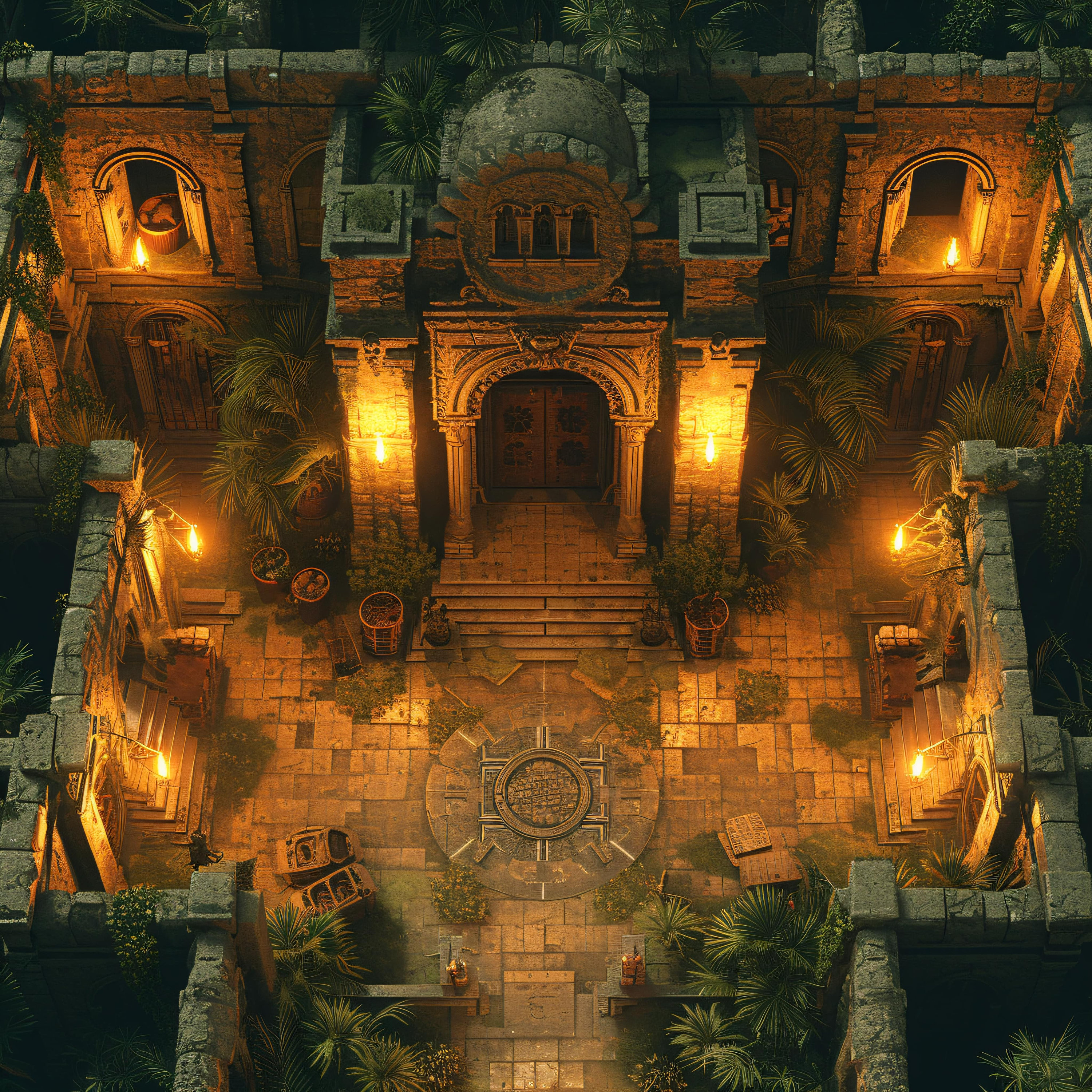 10 Villa/manor/estate Forest Battle Maps | VTT Pack for Dnd, Pathfinder & Ttrpgs | High-res AI ...