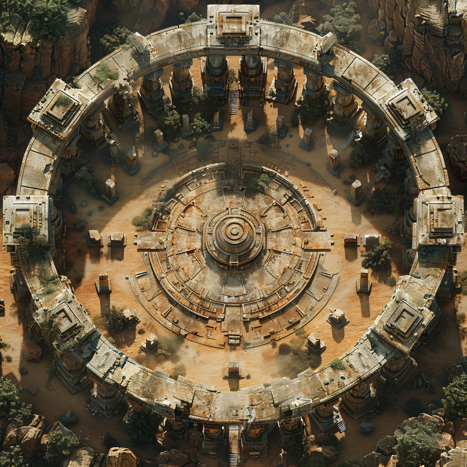 10 Gridless Druid Grove Battle Maps | VTT Pack for Dnd, Pathfinder ...