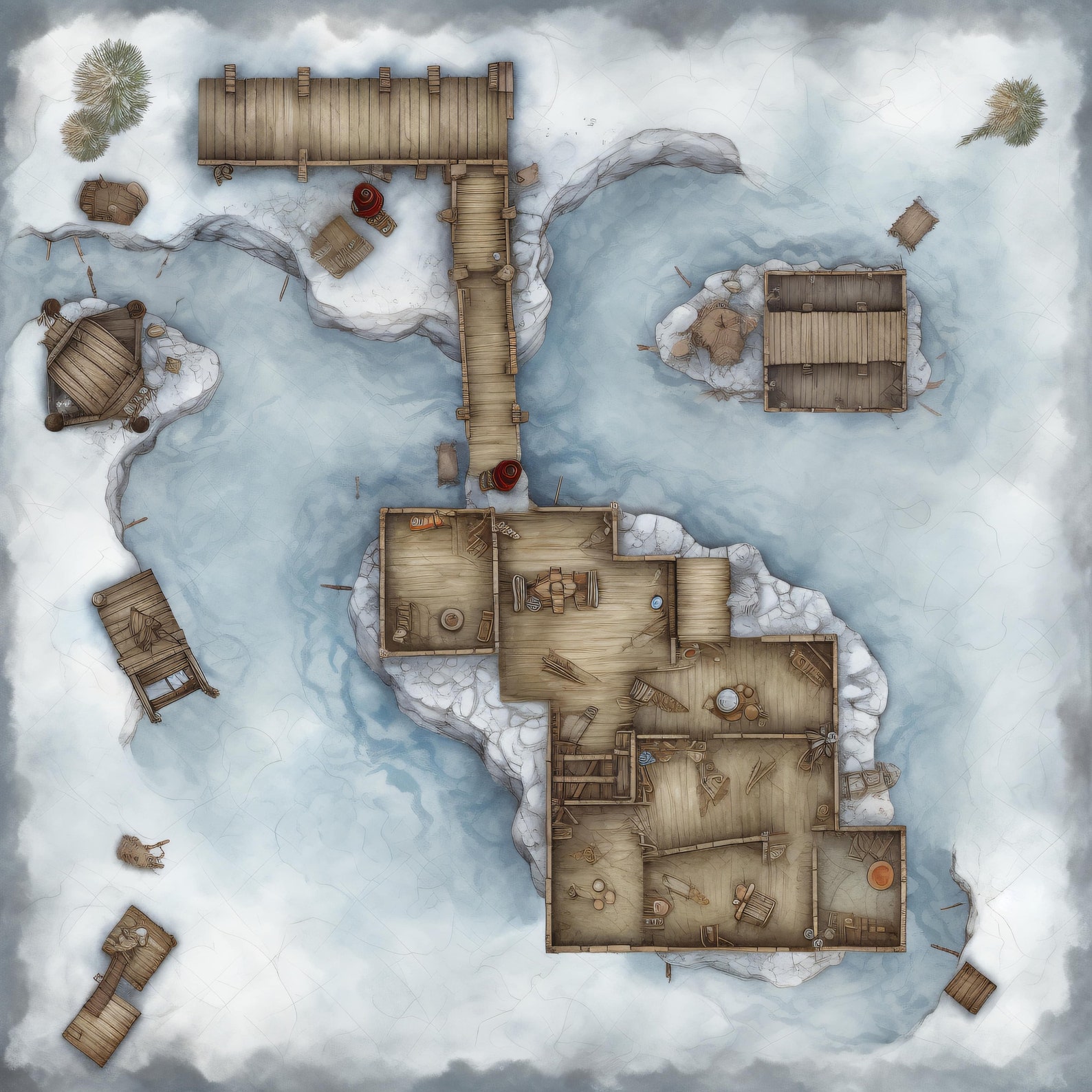 10 Town Battle Maps, Dnd Battle Map, Pathfinder, D&D, Battlemap ...
