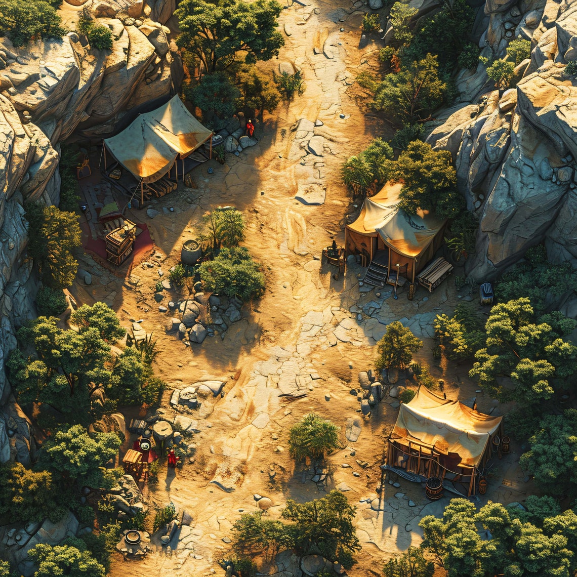 10 Camp Maps 2, Dnd Battle Map, Pathfinder, D&D, Battlemap, Dungeons ...