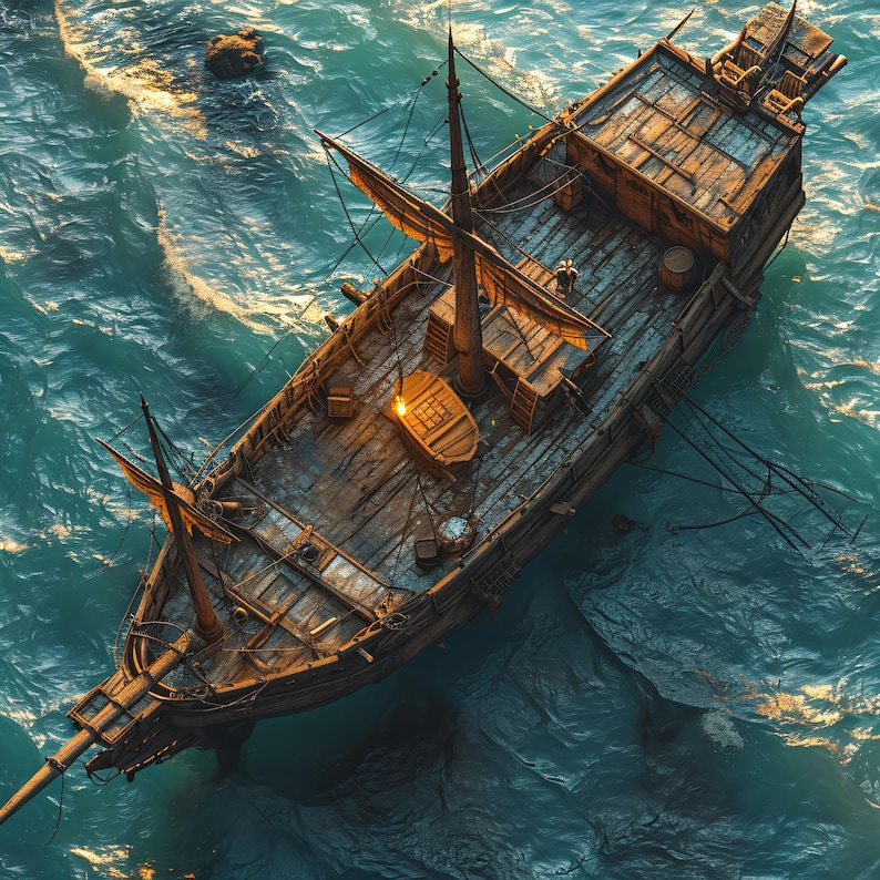 10 Ships and Docks Battle Maps, Dnd, Pathfinder, D&D, Battlemap ...