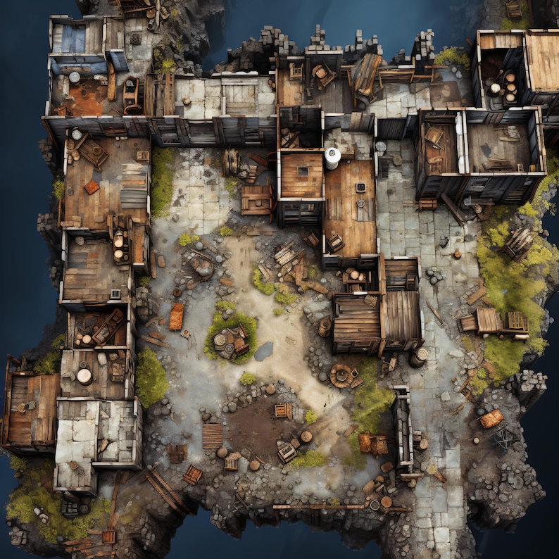 10 Market Battle Maps, Dnd Battlemap, Pathfinder, D&D, Battlemap ...