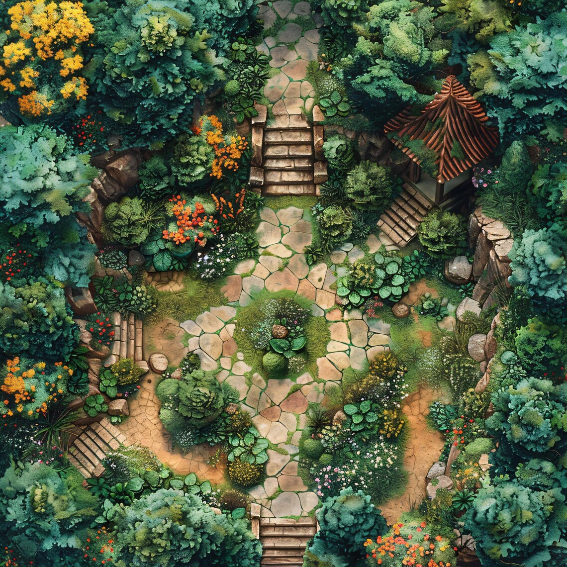 10 Forest Shrine Battle Maps, Dnd Battlemap, Pathfinder, D&D, Dungeons ...